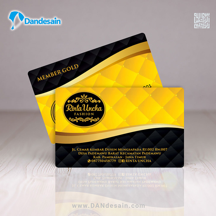 [Desain] Membercard PVC 2sisi | Dandesain